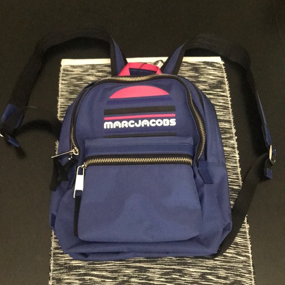 Marc Jacobs | Bags | Marc Jacobs Medium Trek Backpack In Blue Nylon ...